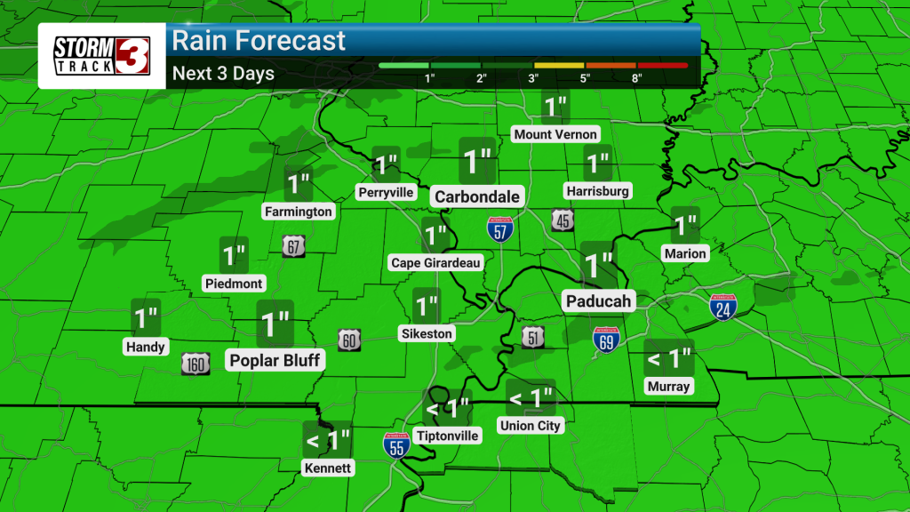 Wet Weather Continues Before a Dry Weekend | Forecast | wsiltv.com