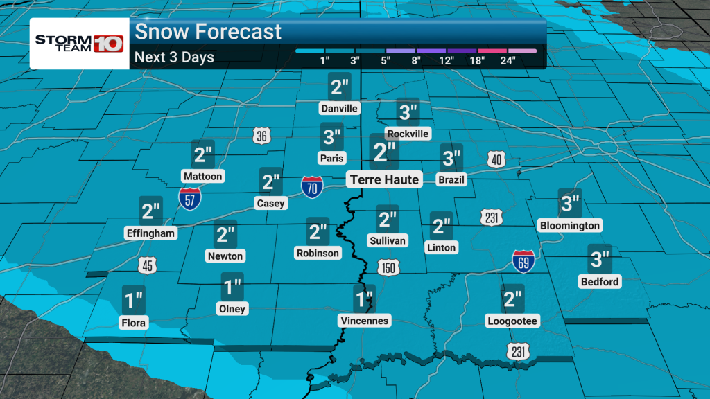 Snow Late Thursday, Followed By Arctic Plunge | Forecast | wthitv.com