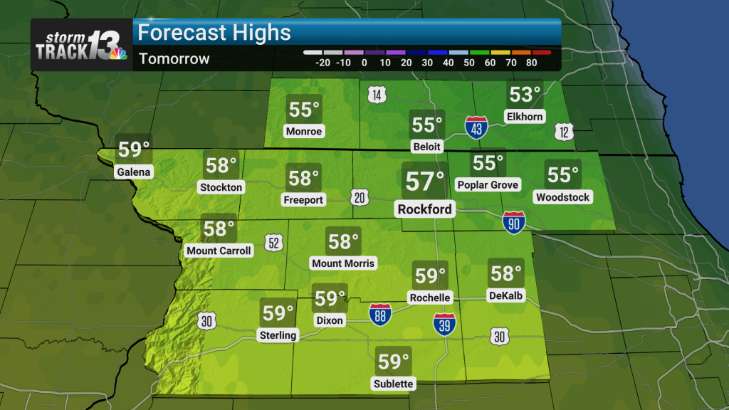 Mild Temperatures, Late Week Rain | Forecast And Conditions | wrex.com
